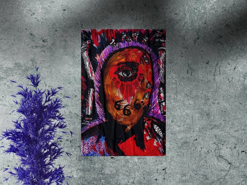The Mask of Revelation – 666 Painting by MZNTRP