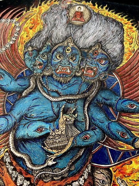 Makakhal – Wrathful Protector Painting by MZNTRP