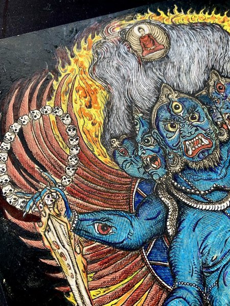 Makakhal – Wrathful Protector Painting by MZNTRP