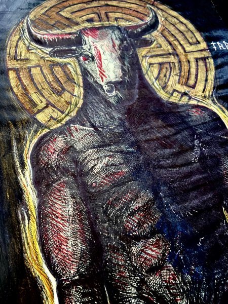 Minotaur's Vigil Painting by MZNTRP - Jose Art Gallery