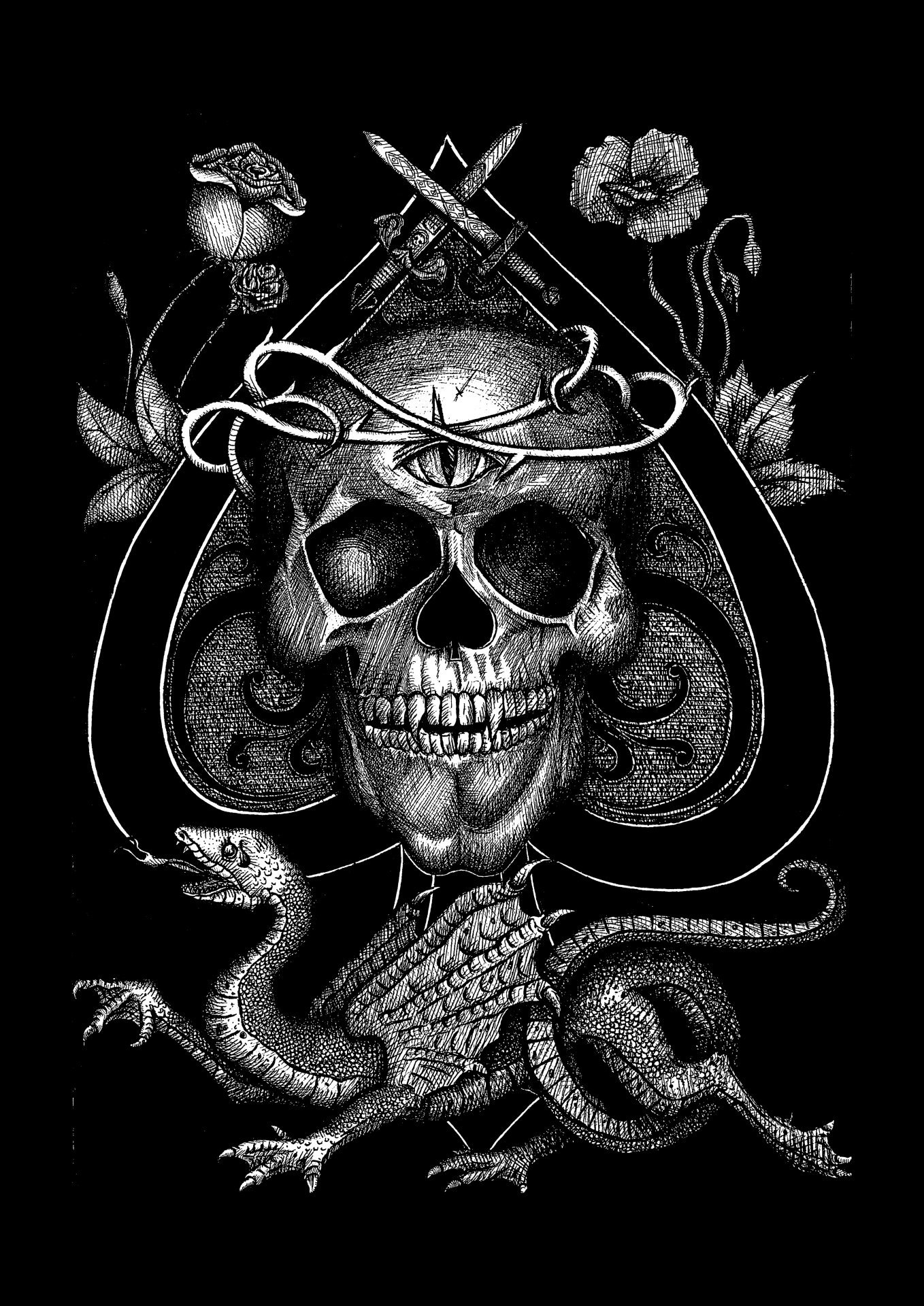 Original Ink Drawing Digital Art - MZNTRP - Jose Art Gallery
