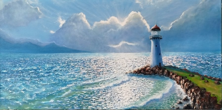 Obraz «Lonely Lighthouse», Eva Lazaryan - Jose Art Gallery
