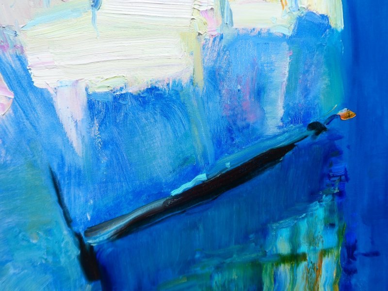 Blue infinity Painting by Yehor Dulin - Jose Art Gallery
