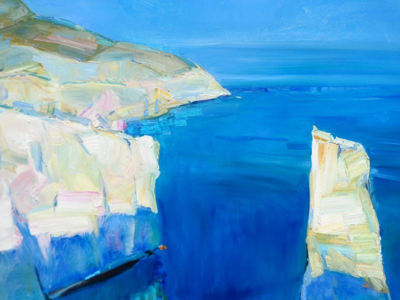 Blue infinity Painting by Yehor Dulin - Jose Art Gallery