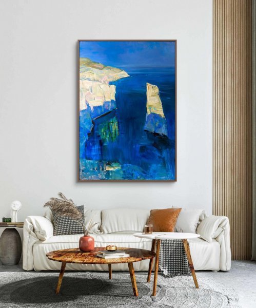 Blue infinity Painting by Yehor Dulin - Jose Art Gallery