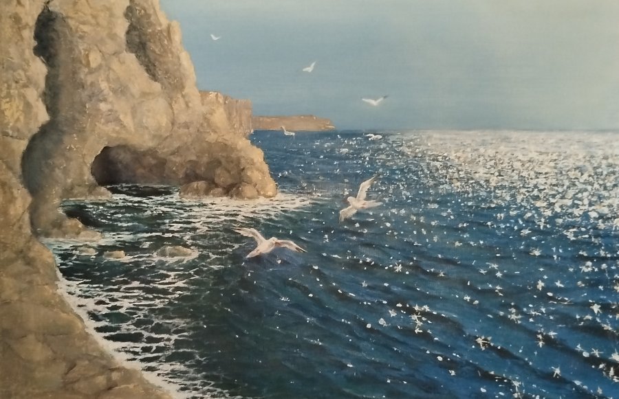 The Shining Sea Painting by Eva Lazaryan - Jose Art Gallery