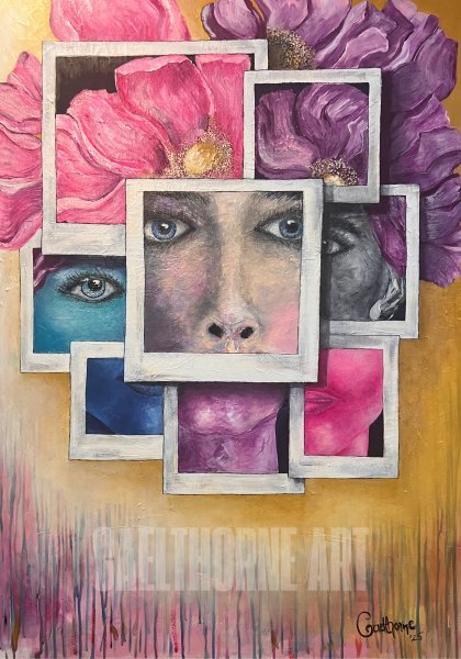 Grief in Bloom: Embracing Loss and Renewal Painting by Caelthorne Art
