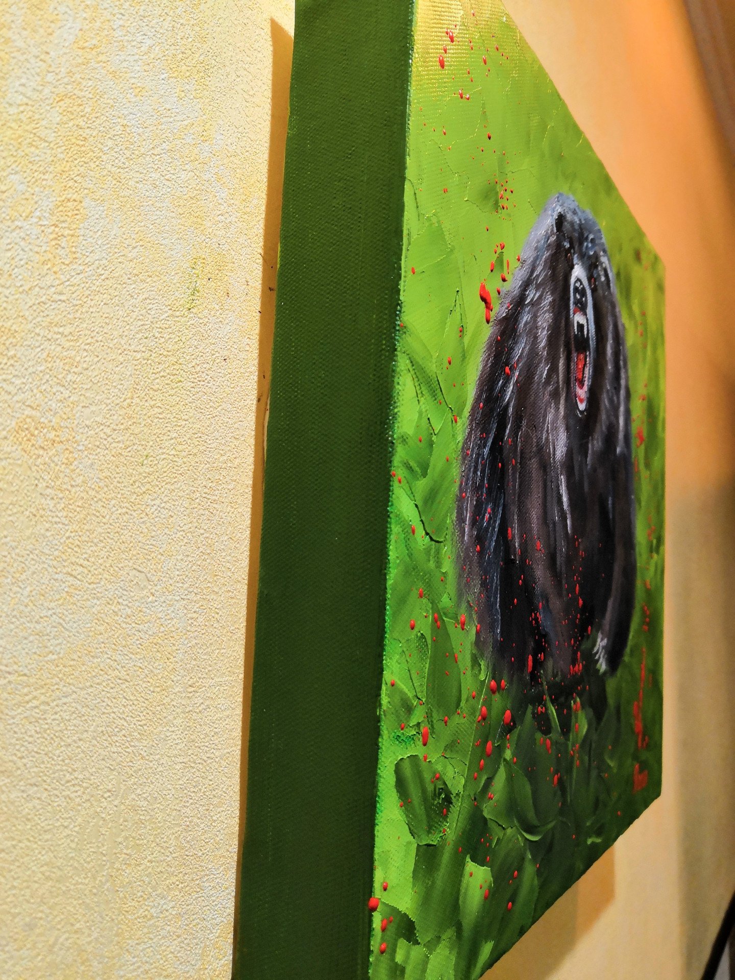 Painting "Grizzly bear" | Artist Ludmila Riabkova | Jose Art Gallery