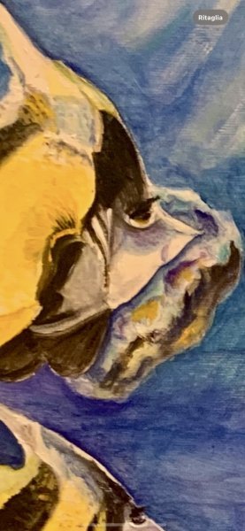Deep blue Painting by Angelo Ferro - Jose Art Gallery
