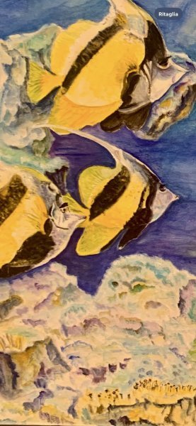 Deep blue Painting by Angelo Ferro - Jose Art Gallery