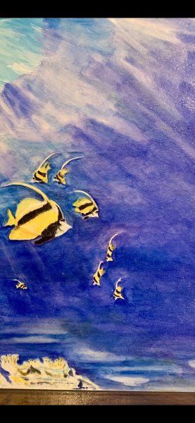 Deep blue Painting by Angelo Ferro - Jose Art Gallery