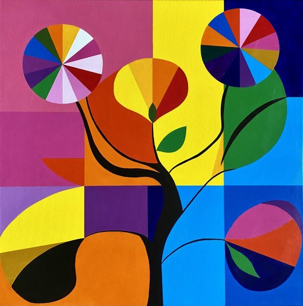 An explosion of bloom Painting by Kseniia Molukova