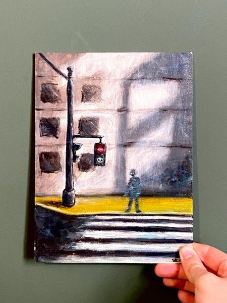 Shadow of a Man Painting by Bohdana Minkina