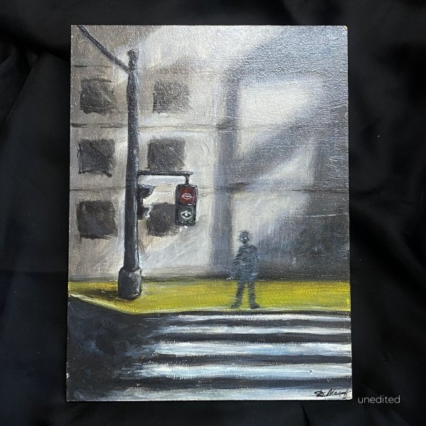 Shadow of a Man Painting by Bohdana Minkina