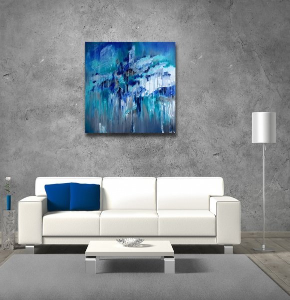 Blue Lagoon Painting by Anastasia Kozorez - Jose Art Gallery