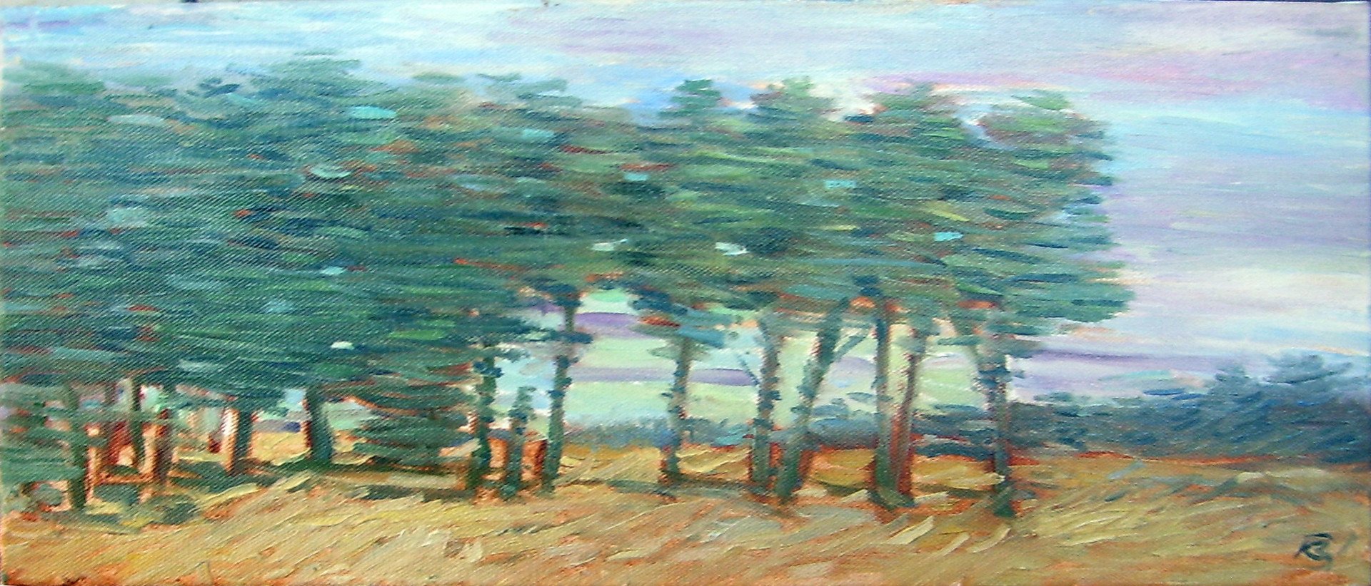 Windy weather Painting by Vladimir Kovalenko