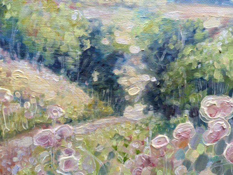 July Dissolving Painting By Gill Bustamante