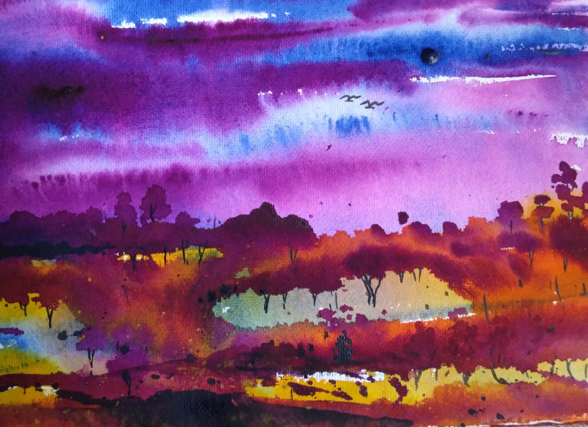 Beautiful Landscape Painting by sanjay punekar