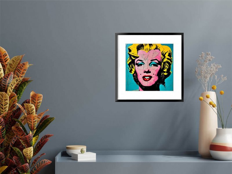 Marilyn Monroe Pop Art Portrait Drawing - Vesko Dasic