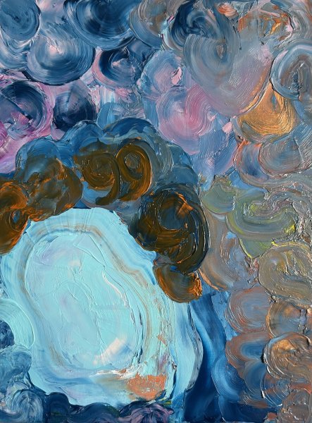 Stones and Cosmic Codes Mystical Vision Painting by Marina Gorbachova