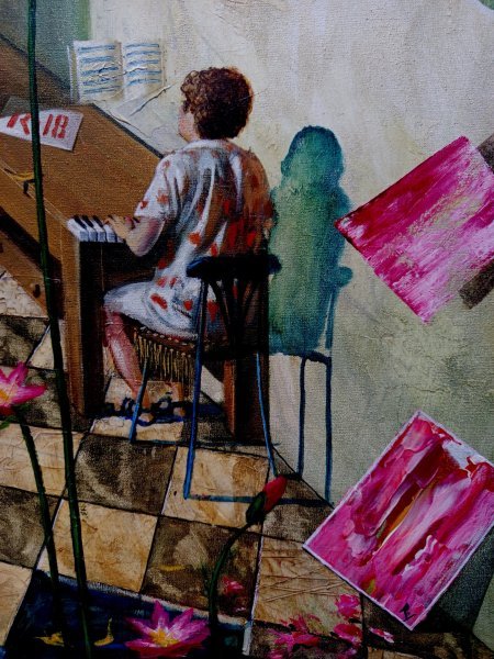 Creative room with a sharp cor Painting by Serhiy Roy