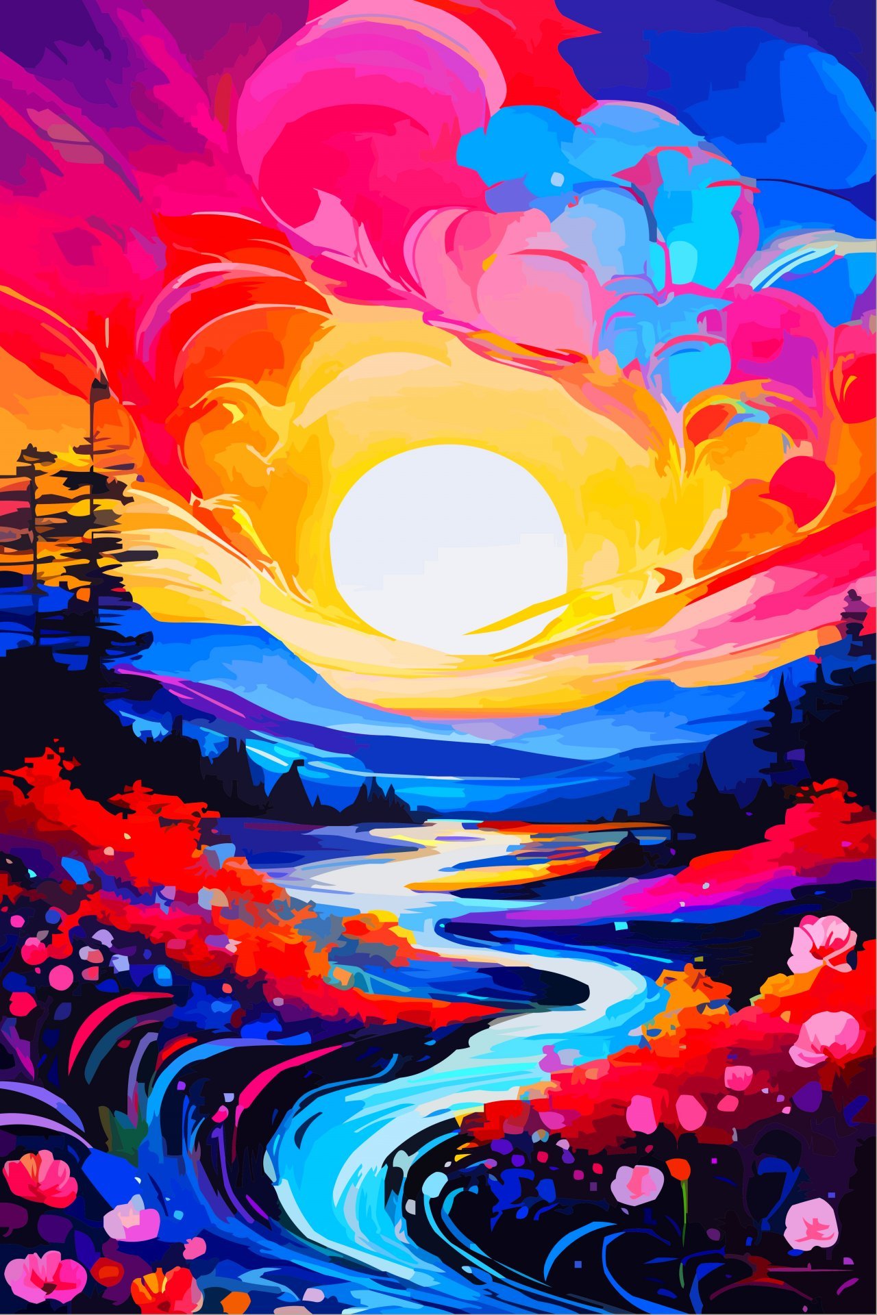 Mystic Mountain Valley Digital Art - Viktor Levchenko