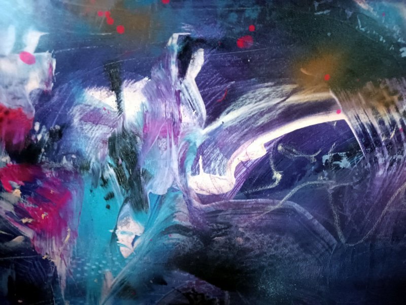 Hidden Angel Lights Fantasy Landscape Painting by Kloska Ovidiu