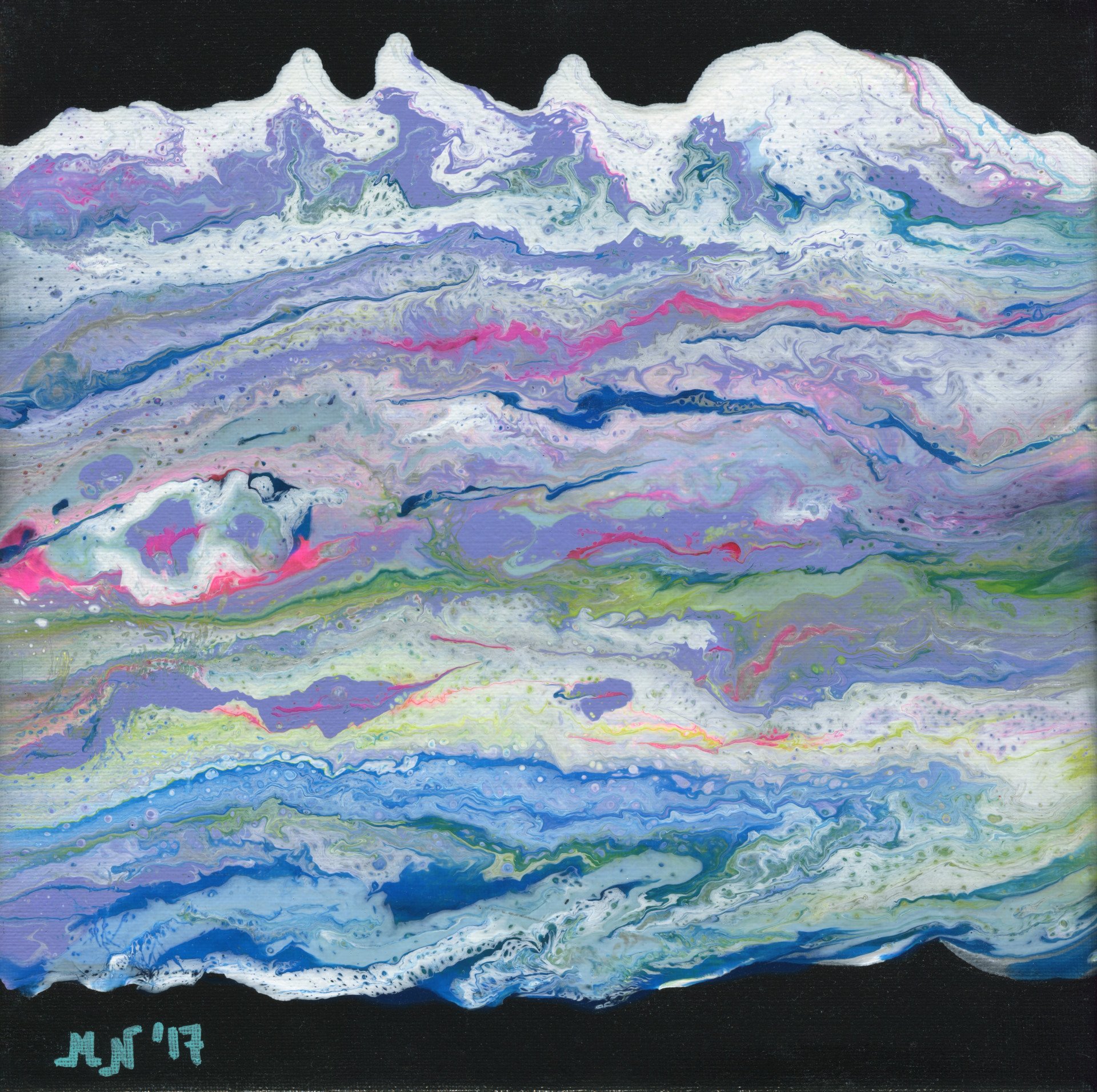 Fluid landscape Painting by Marta Nowicka - Jose Art Gallery