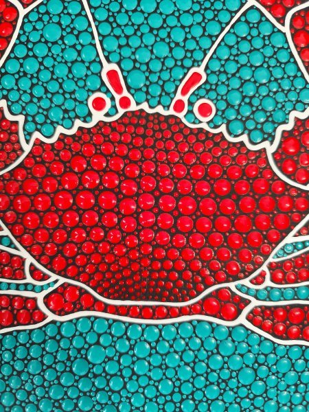 Red Crab Painting by Oxana Lazari - Jose Art Gallery