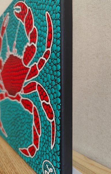 Red Crab Digital Art - Oxana Lazari - Jose Art Gallery