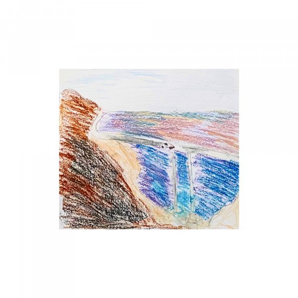 The Bridge Drawing - Irfan Ajvazi - Jose Art Gallery
