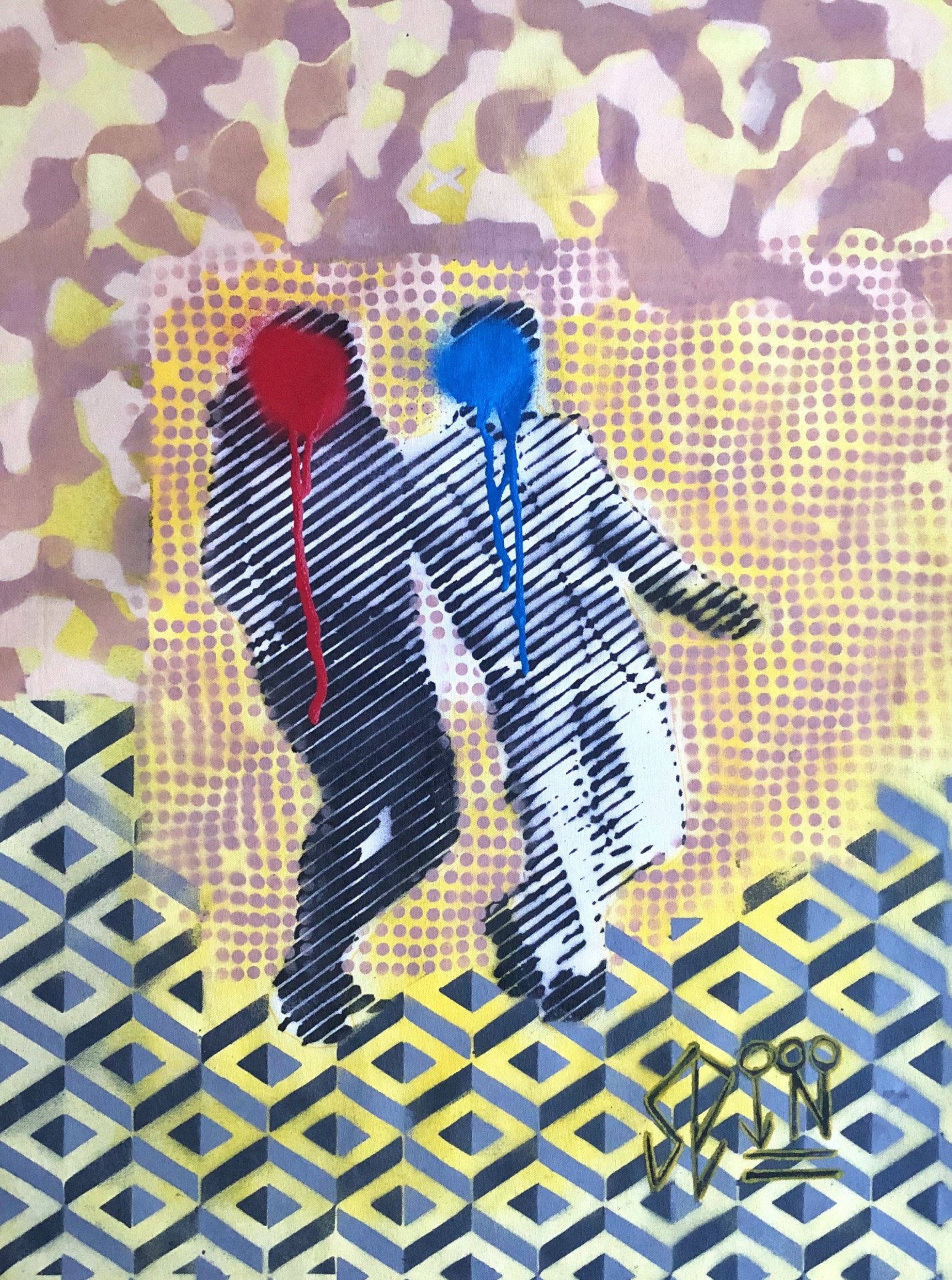 Fight together, play together Painting by Cicero Spin