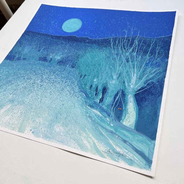 Magic of a Moonlit Night Painting by Andrii Kovalyk
