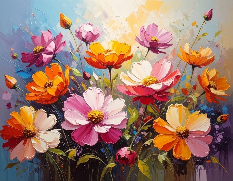 Flowers 1 Painting by maxut - Jose Art Gallery