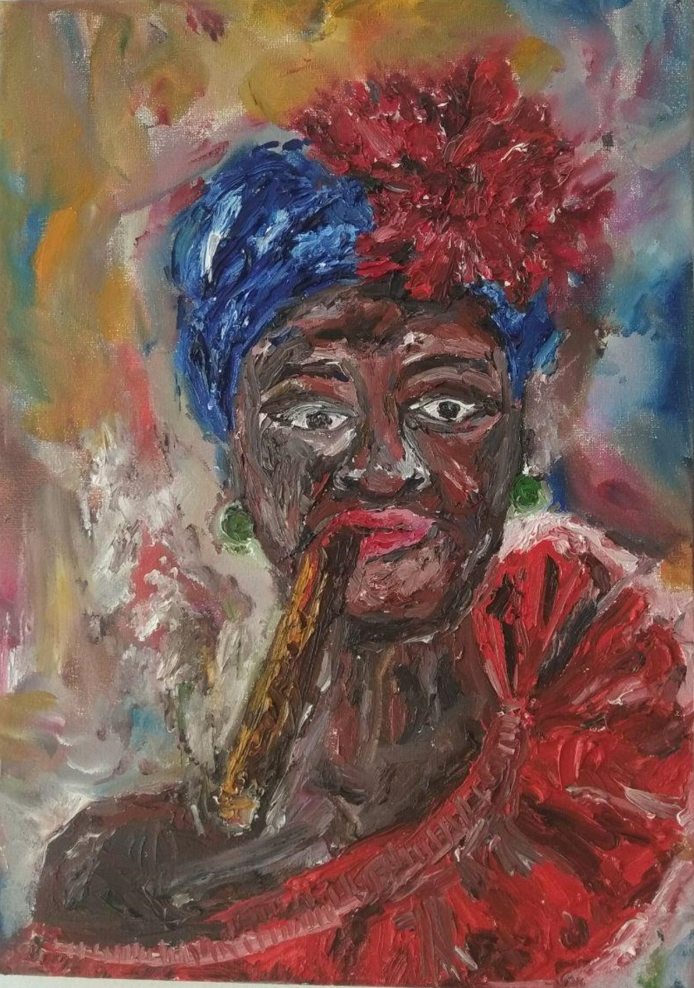 Smell of segar Painting by Tatyana Kurochkina