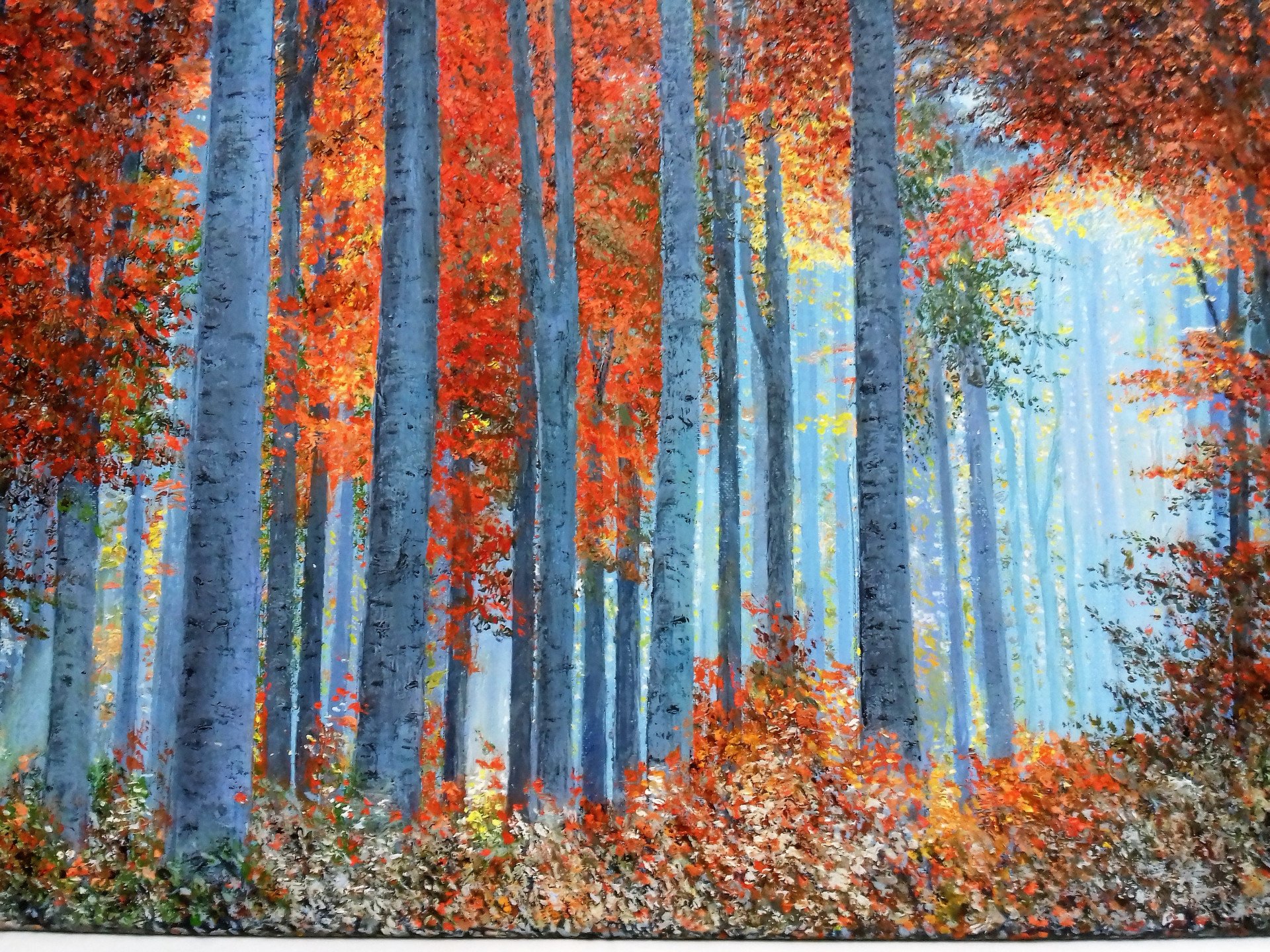 Birches. Digital Art - Marie Ruda - Jose Art Gallery