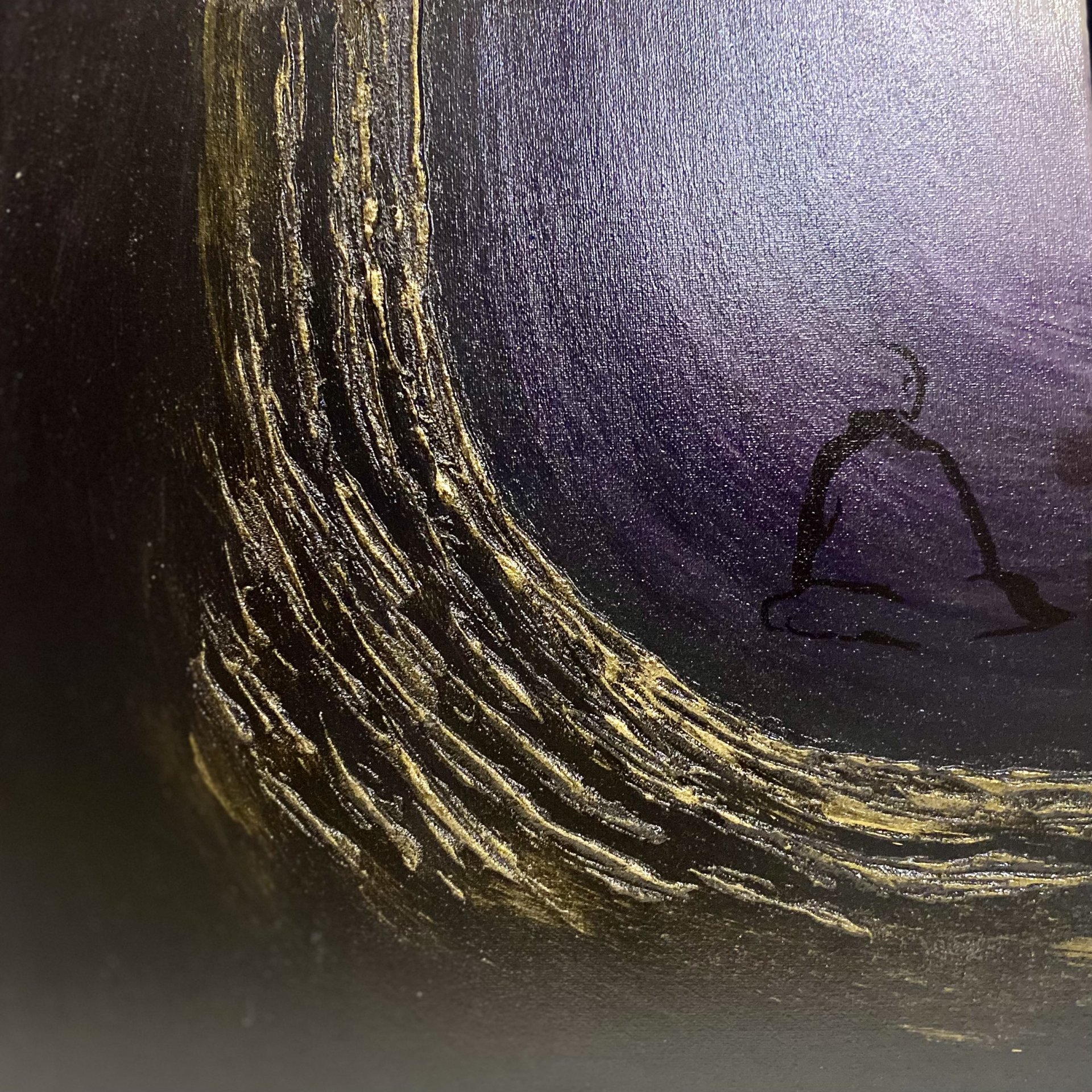 Enso. Accept the world through the void. Painting by Marina Lazareva