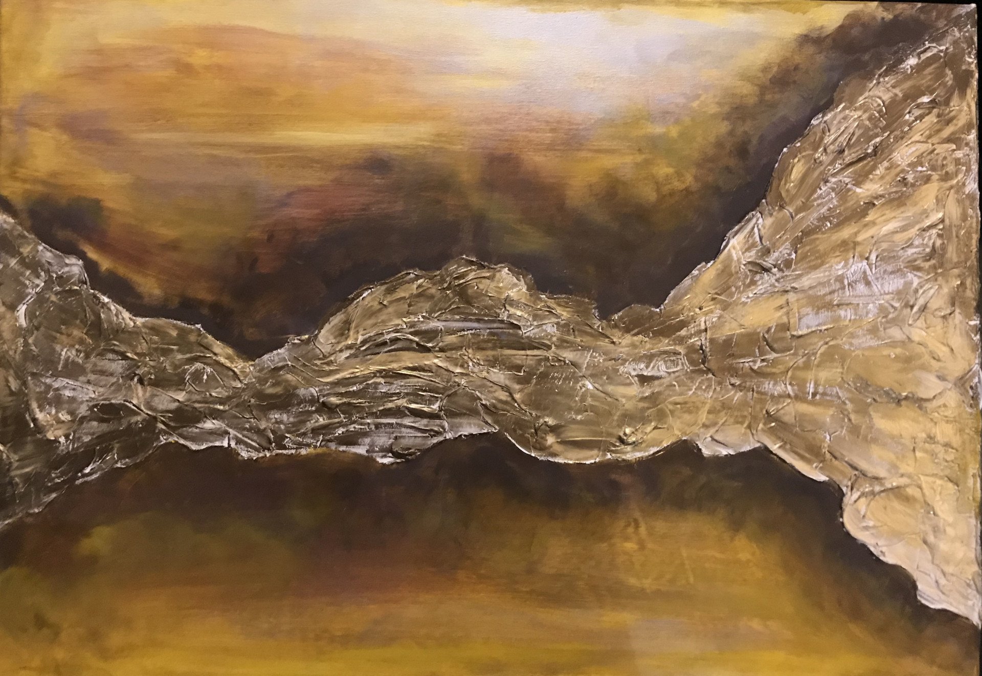 The shadow of a light Painting by Mihaela Luca