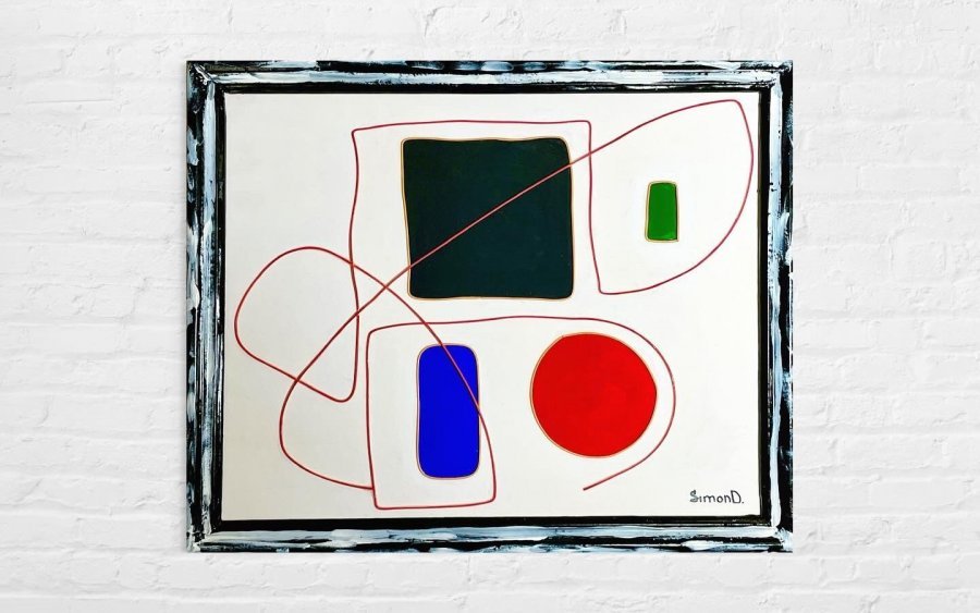 Contour composition Painting by SimonD. - Jose Art Gallery