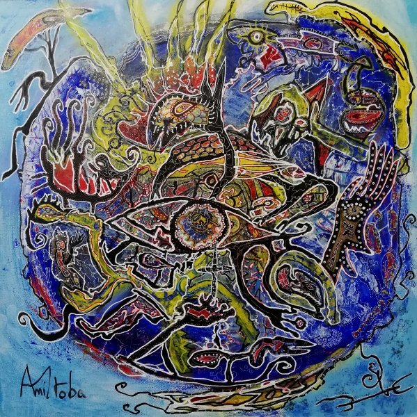 Cosmogonía Pintura de pascal Manitoba - Jose Art Gallery