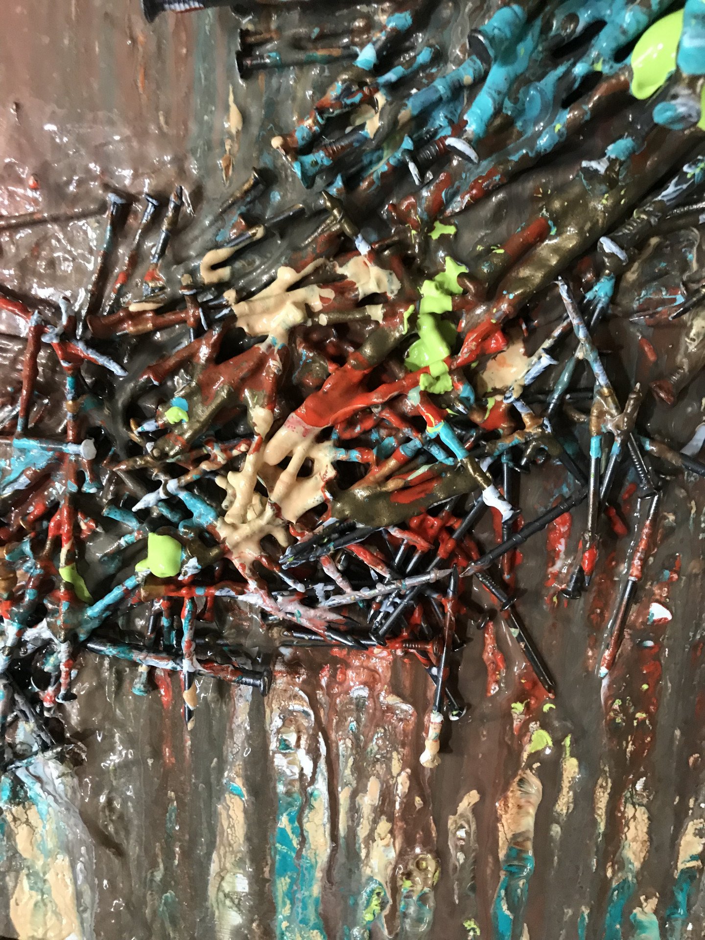 Painful touch Painting by Mihaela Luca - Jose Art Gallery