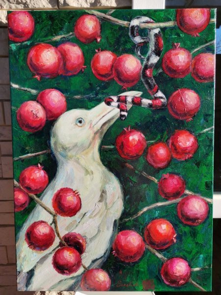 A dangerous friendship. Painting by Sergey Kurylenko