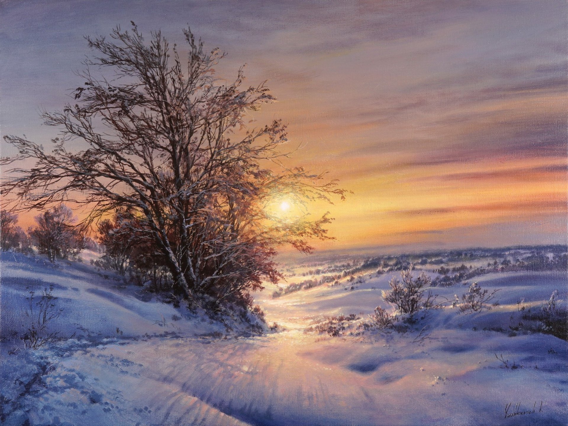 Winter etude Sculpture - Viktar Yushkevich Yuvart