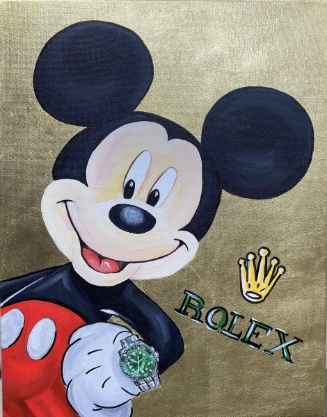 Mickey Rolex Painting by Anna Fateeva - Jose Art Gallery