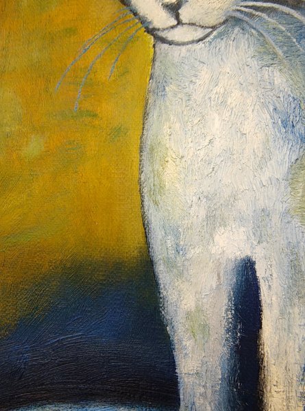 Blue Cat 2: Un mundo sin fronteras Painting by tov.katz.ki