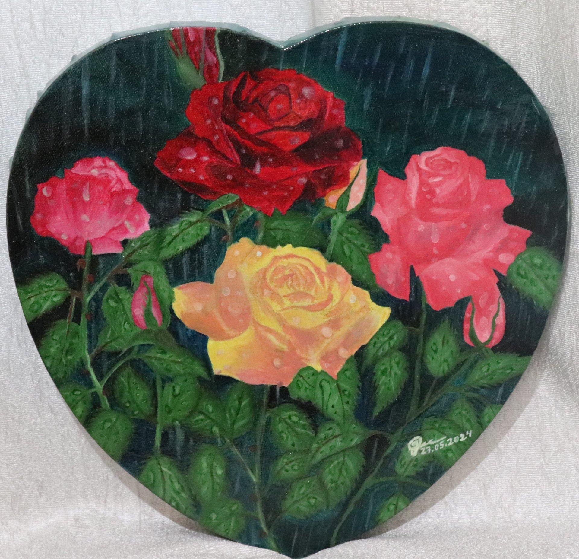 Rose flowers Painting by Jyoti Singh - Jose Art Gallery