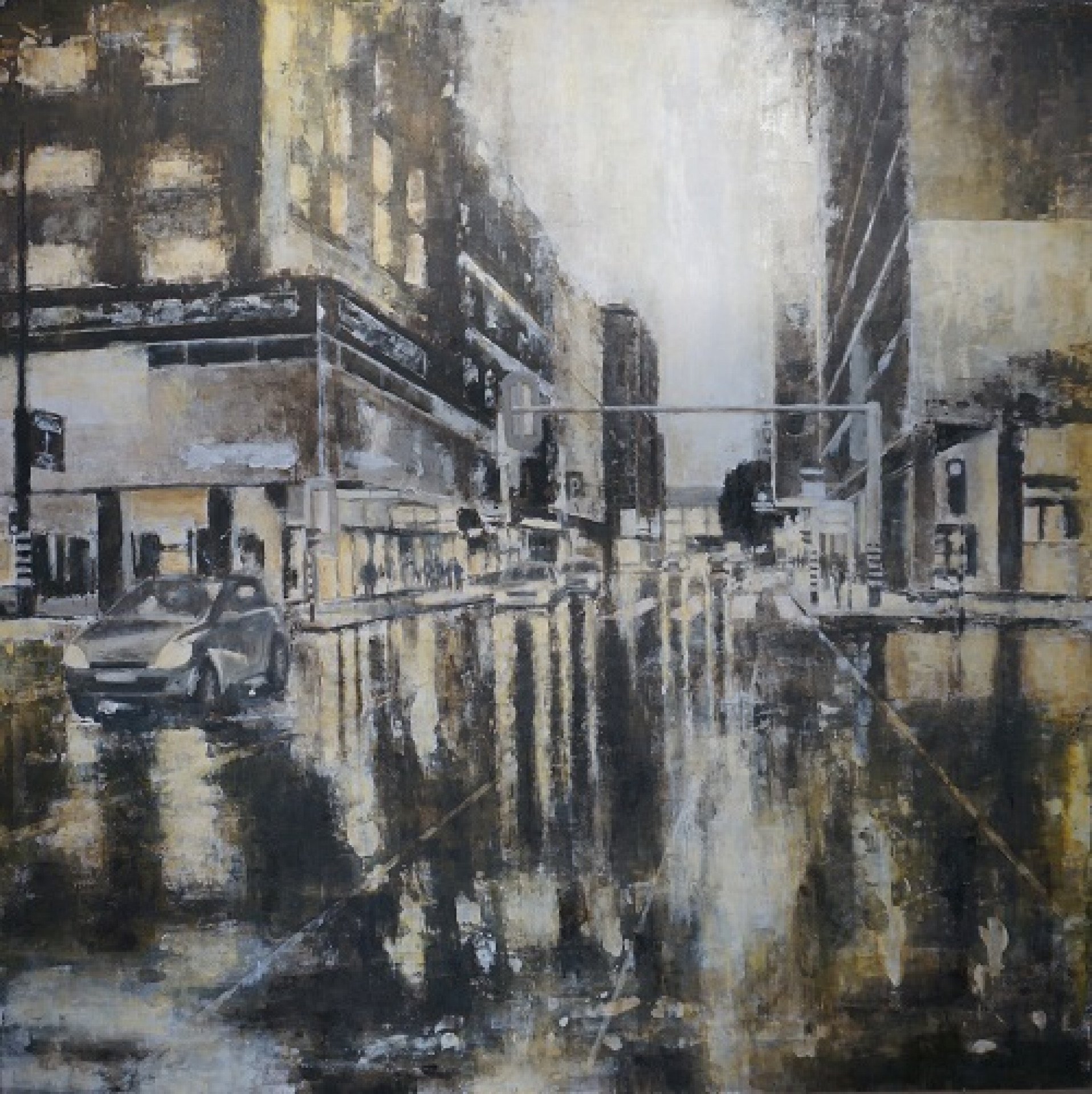 Dipinto «Luci della città interna», Michel Tuinman