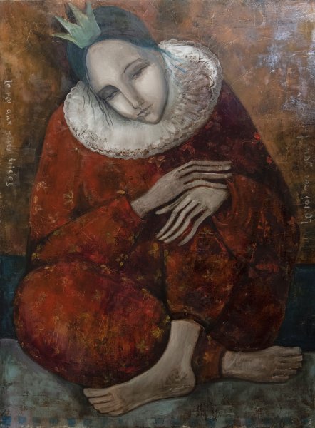 King: The Embodiment of Elegance and Strength Painting by Elene Injia