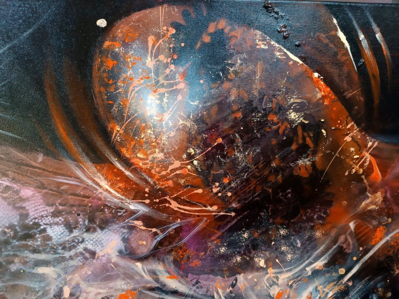 Incandescent Cosmic Angel Flame Drawing - Kloska Ovidiu