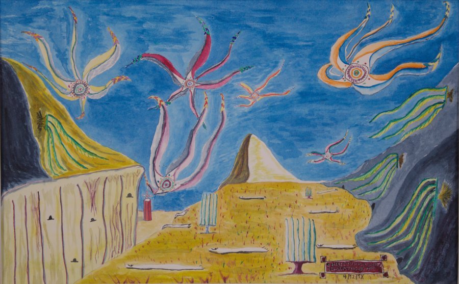 Sea Beasties on the Move Painting by Christopher Rehm